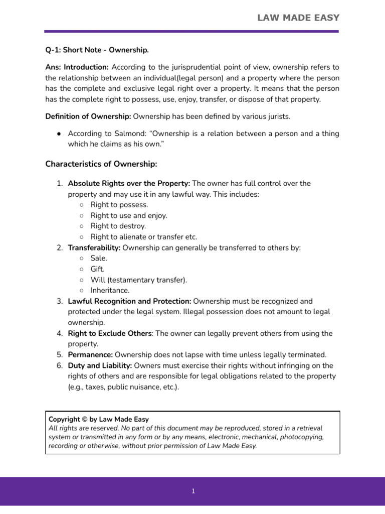 Ownership | PDF