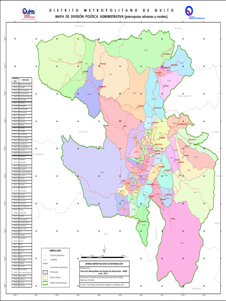 Mapa de Parroquias de Quito | PDF | Imperio Inca