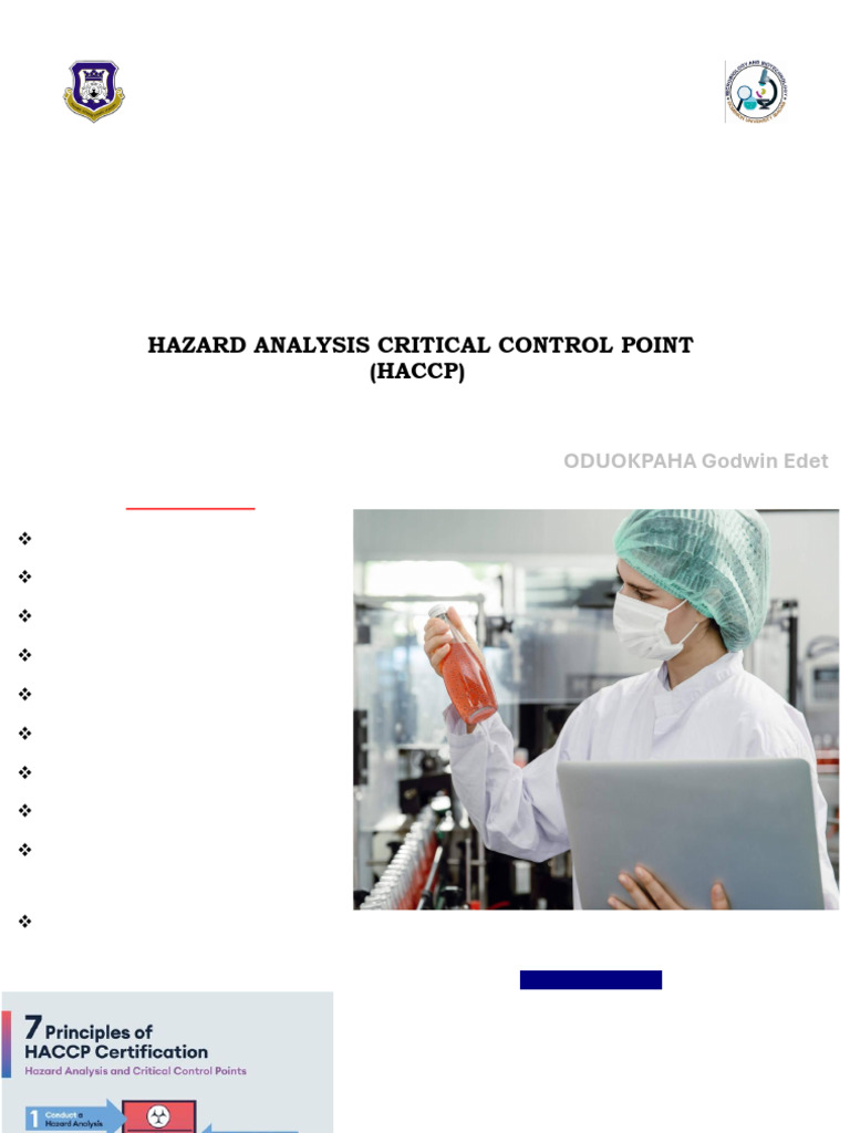 Hazard Analysis Critical Control Point - HACCP | PDF | Hazard Analysis ...