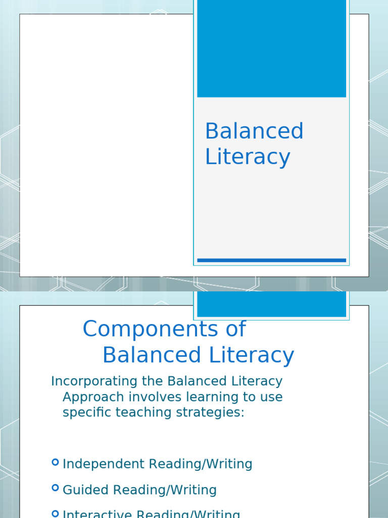 Understanding Balanced Literacy Strategies | PDF | Literacy | Learning