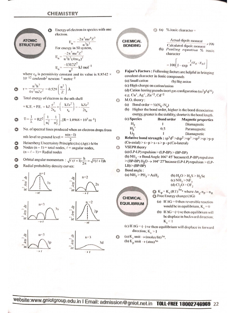 Chem Formula Sheet | PDF