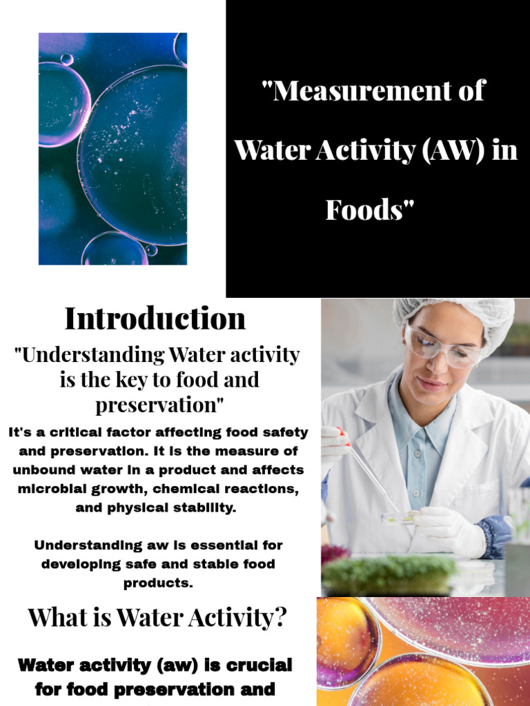 Understanding Water Activity | PDF | Food Preservation | Water