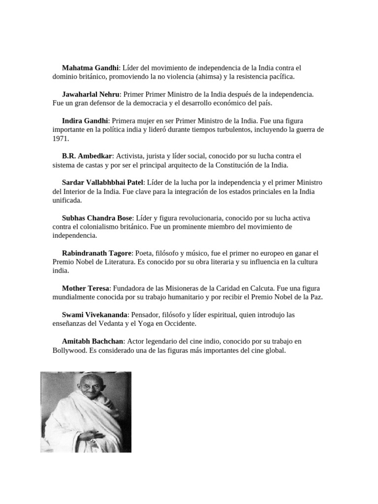Biografia Mahatma Gandhi | PDF