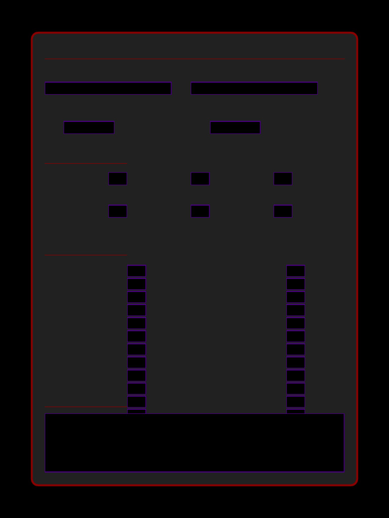 Ficha RPG Editavel | PDF