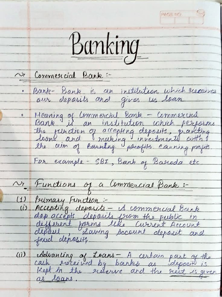 Banking Notes | PDF