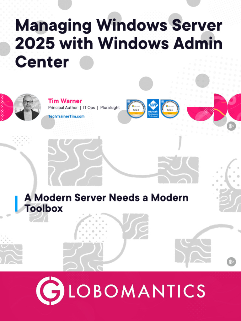 Managing Windows Server 2025 With Windows Admin Center Slides Pdf