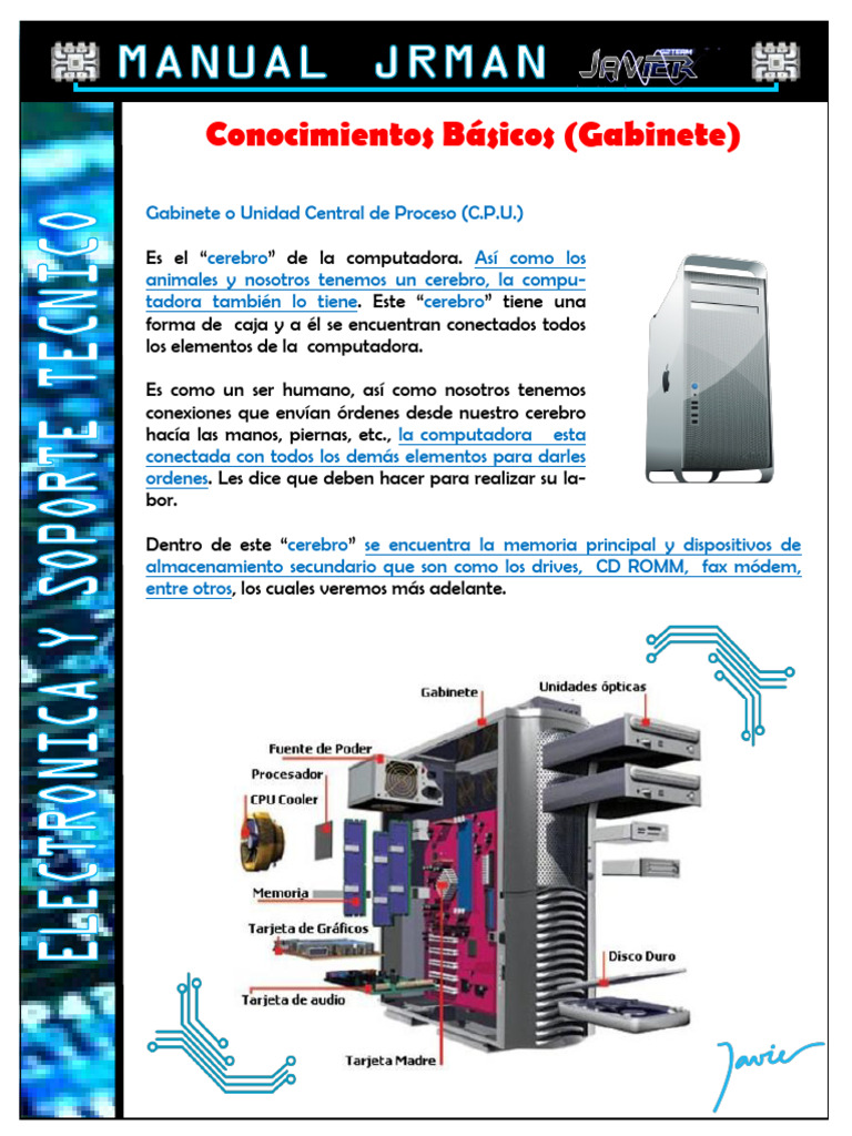Manual (Conocimientos Basicos - Gabinete) JRMAN | PDF