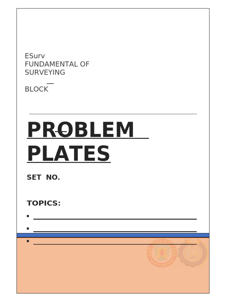 Surveying Plates Template Cor Jesu | PDF