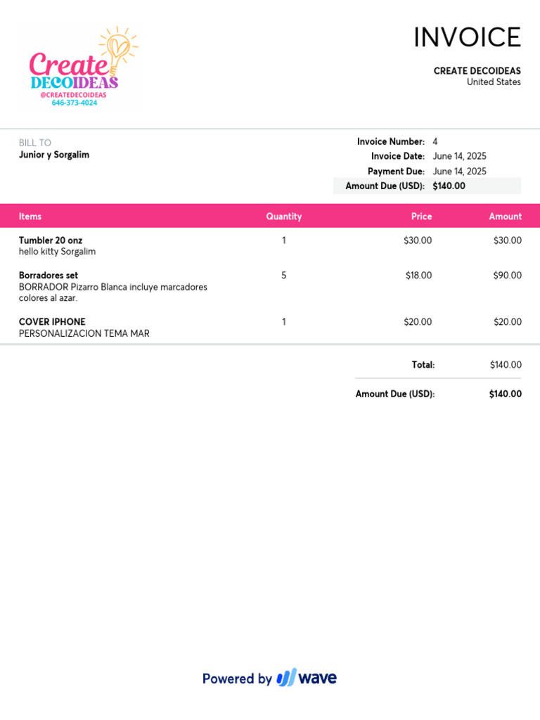 Invoice 4 2025-06-14 | PDF