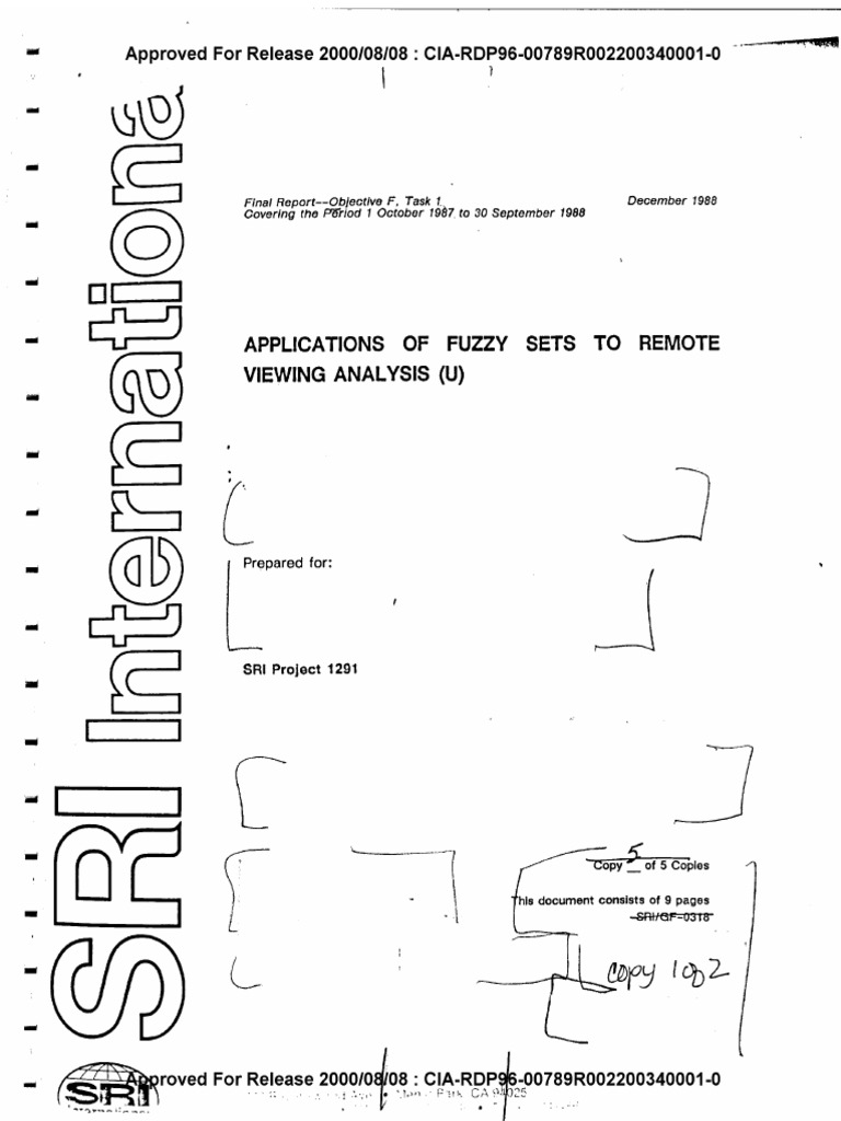 Application of Fuzzy Sets To Remote Viewing Analysis | PDF