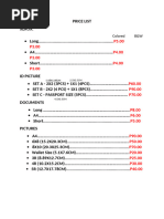 Xerox Price List | PDF