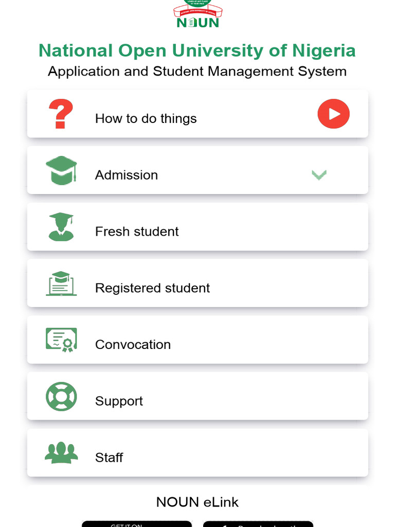 NOUN Student Management Guide | PDF