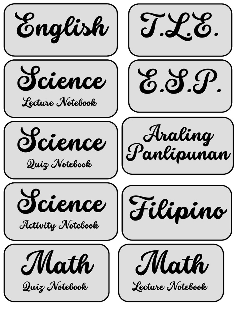 Student Lecture and Quiz Notebooks | PDF