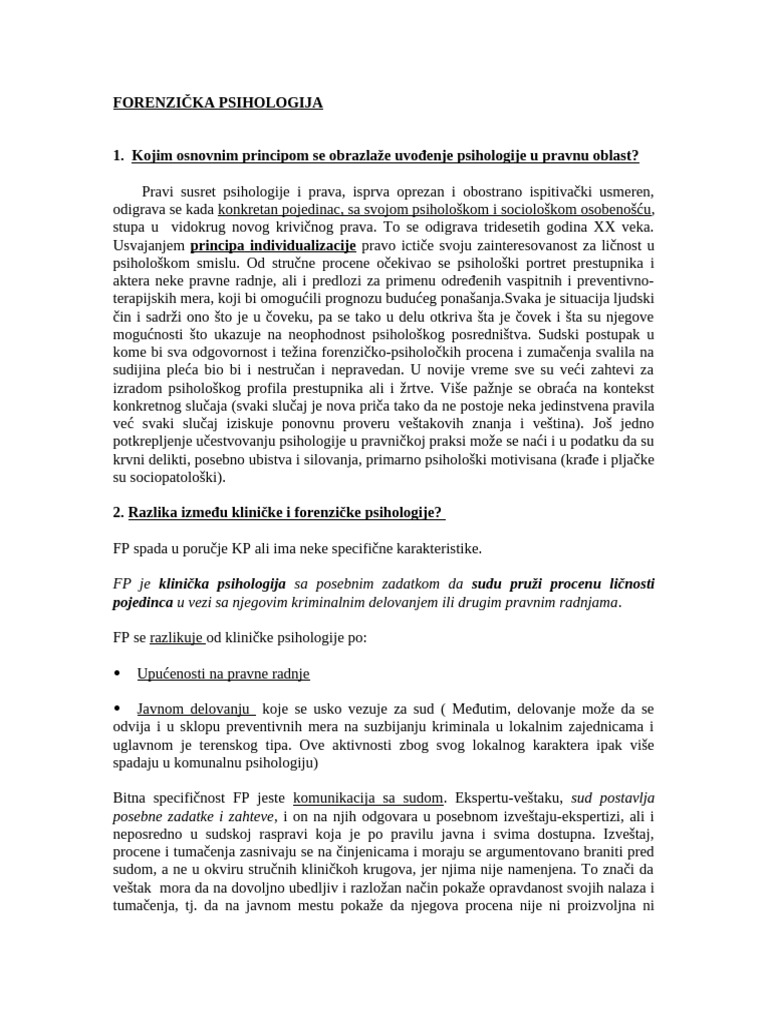 Forenzička I Profesija | PDF