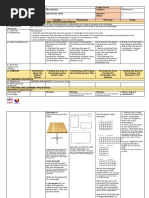 DLL Matatag Mathematics 3 q1 w1 | PDF | Area | Rectangle