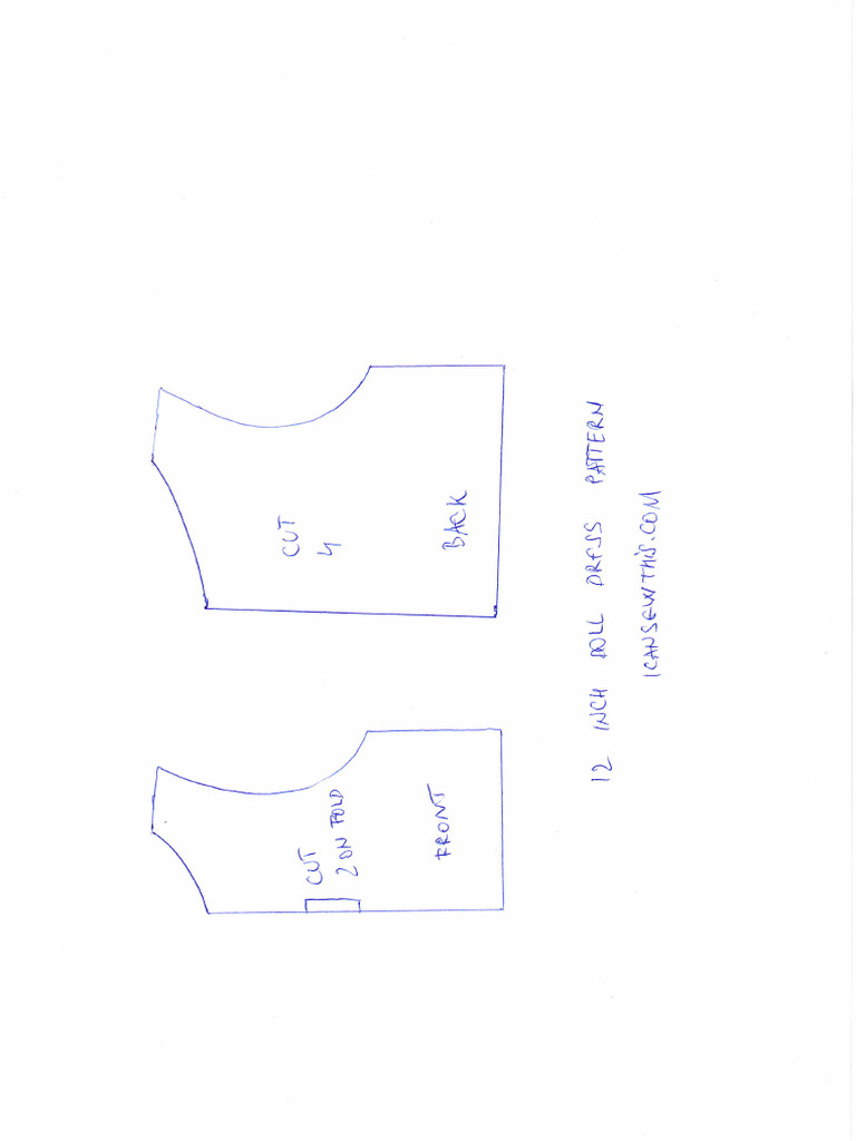 Easy Paola Reina 12 Inch Doll Dress | PDF