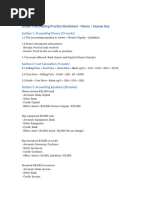 Grade 9 Accounting Practice Worksheet | PDF | Debits And Credits ...