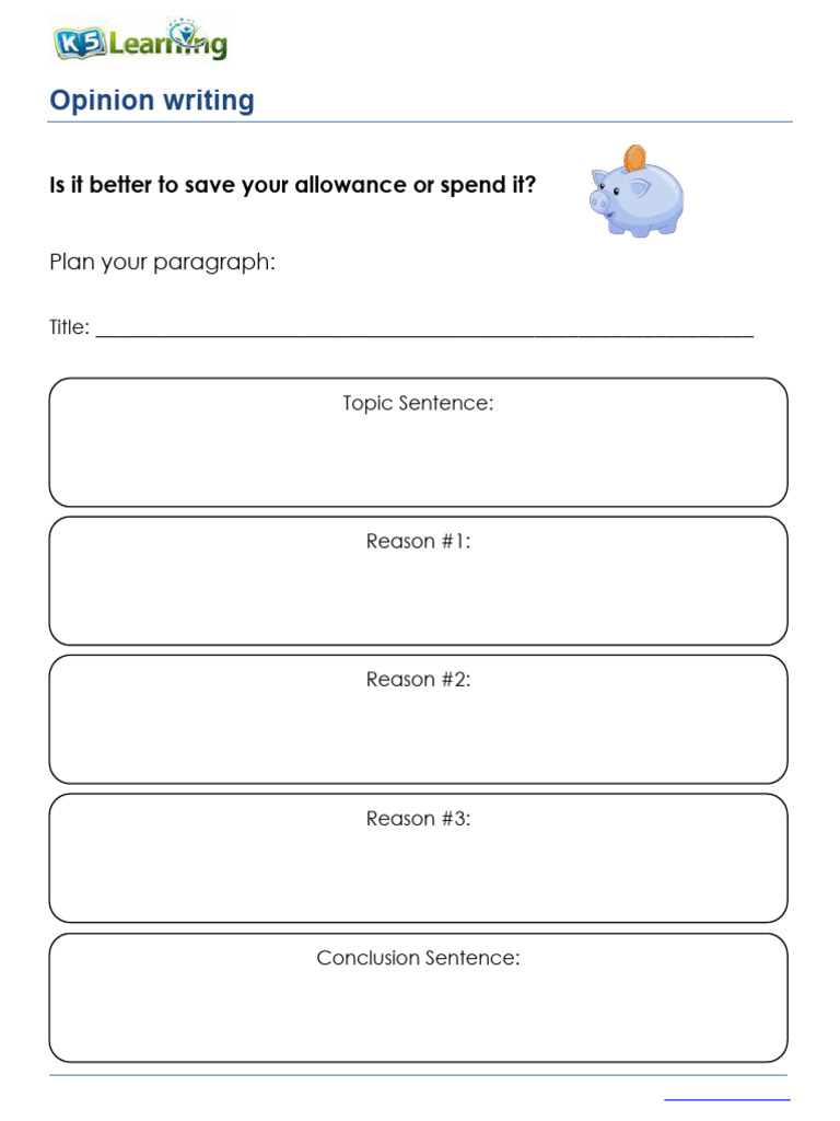 Grade 3 Opinion Writing 0aw | PDF