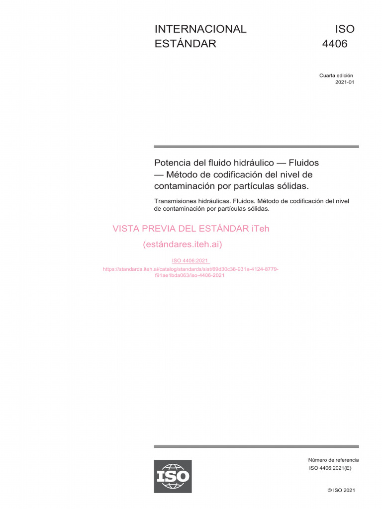 Iso-4406-2021 Español | PDF | Organización internacional para la ...
