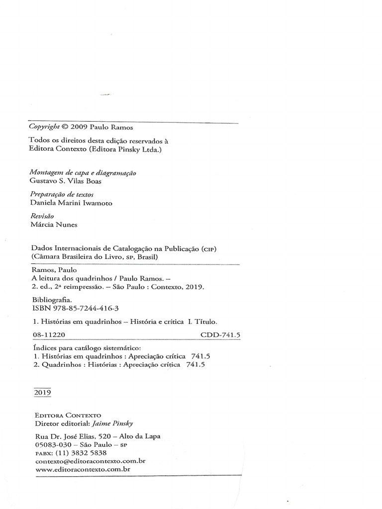 RAMOS, Paulo - As Várias Formas Do Balão. in A Leitura Dos Quadrinhos p ...