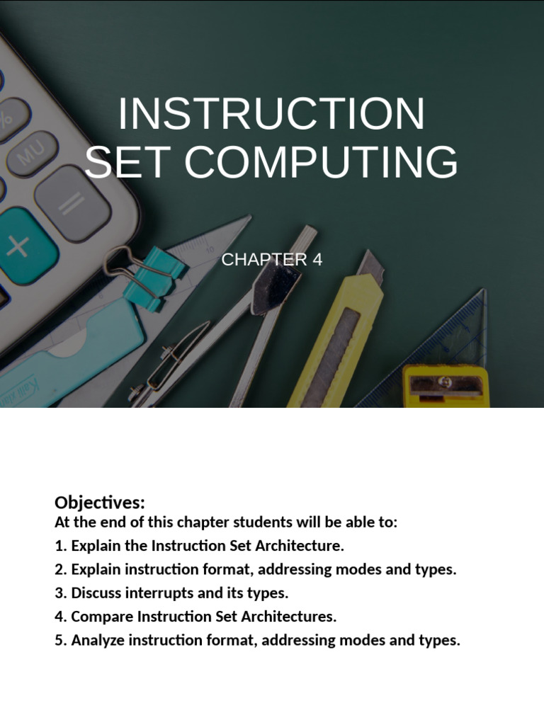 Instruction Set Architecture Overview | PDF | Central Processing Unit ...