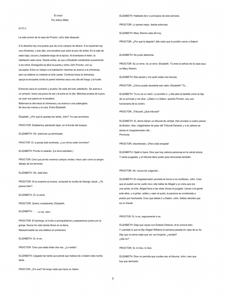 Crucible Act 2 | PDF | Brujería