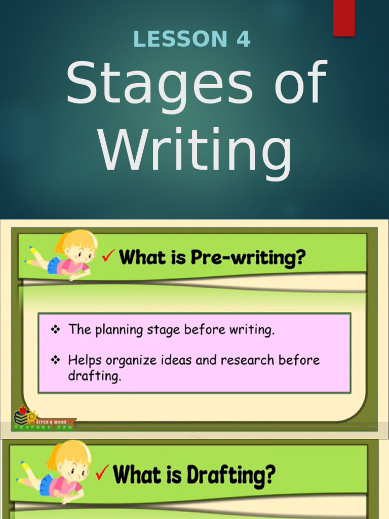 Lesson 4 Stages of Writing | PDF