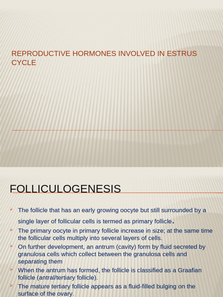 Hormonal Control of Reproduction | PDF | Luteinizing Hormone | Meiosis