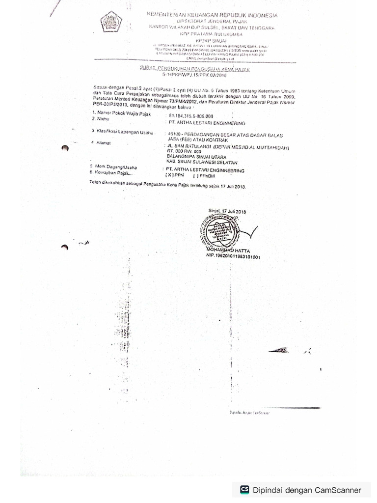 NPWP Pajak BPJS | PDF