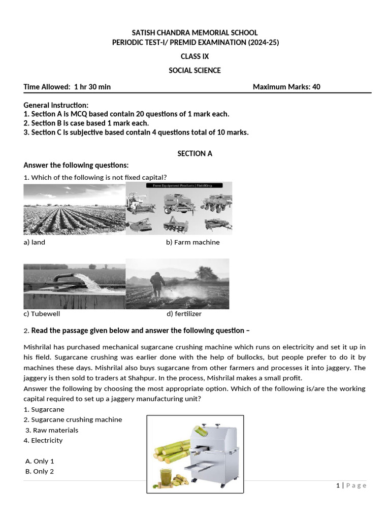 S SC 2024 Pre Mid Class Ix | PDF | Himalayas | Elections