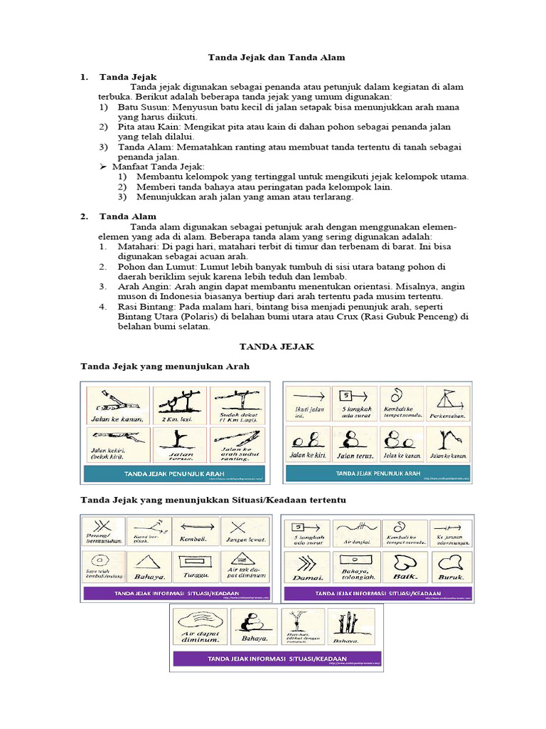 Materi Tanda Alam Dann Tanda Jejak | PDF