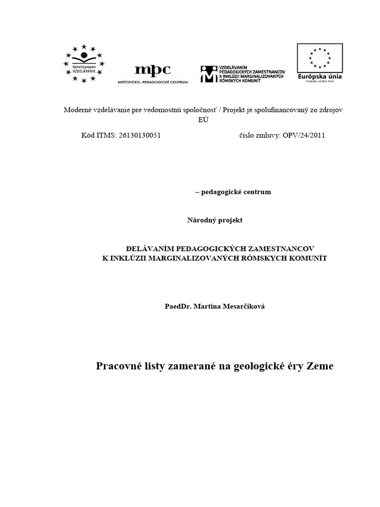 MM Geologicke Ery Zeme | PDF