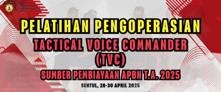 Merah Putih Geometrik Latihan Dasar Kepemimpinan Banner (600 X 250 MM ...