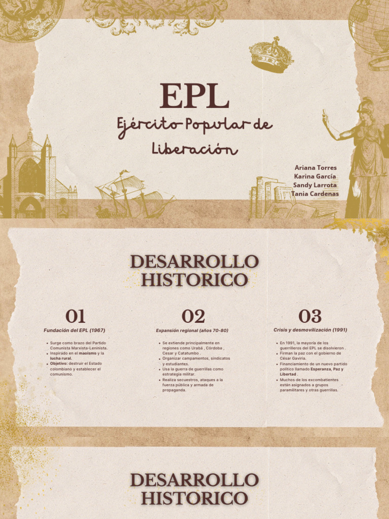Historia del EPL en Colombia | PDF | Colombia | Guerra de guerrillas