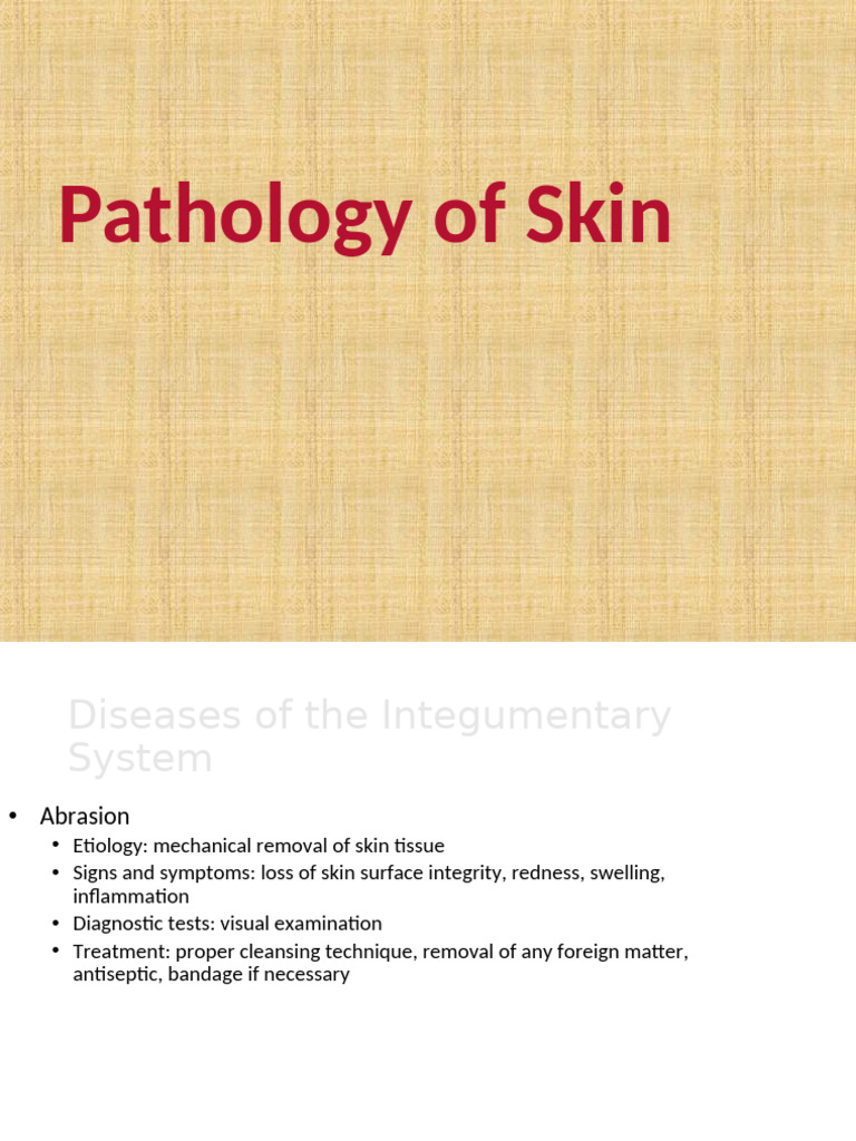 Skin Pathology IPMR Lecture 3 | PDF | Dermatitis | Medicine