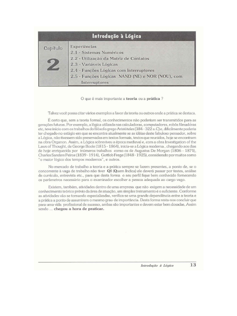 Cap02 3 VariaveiLogicas | PDF