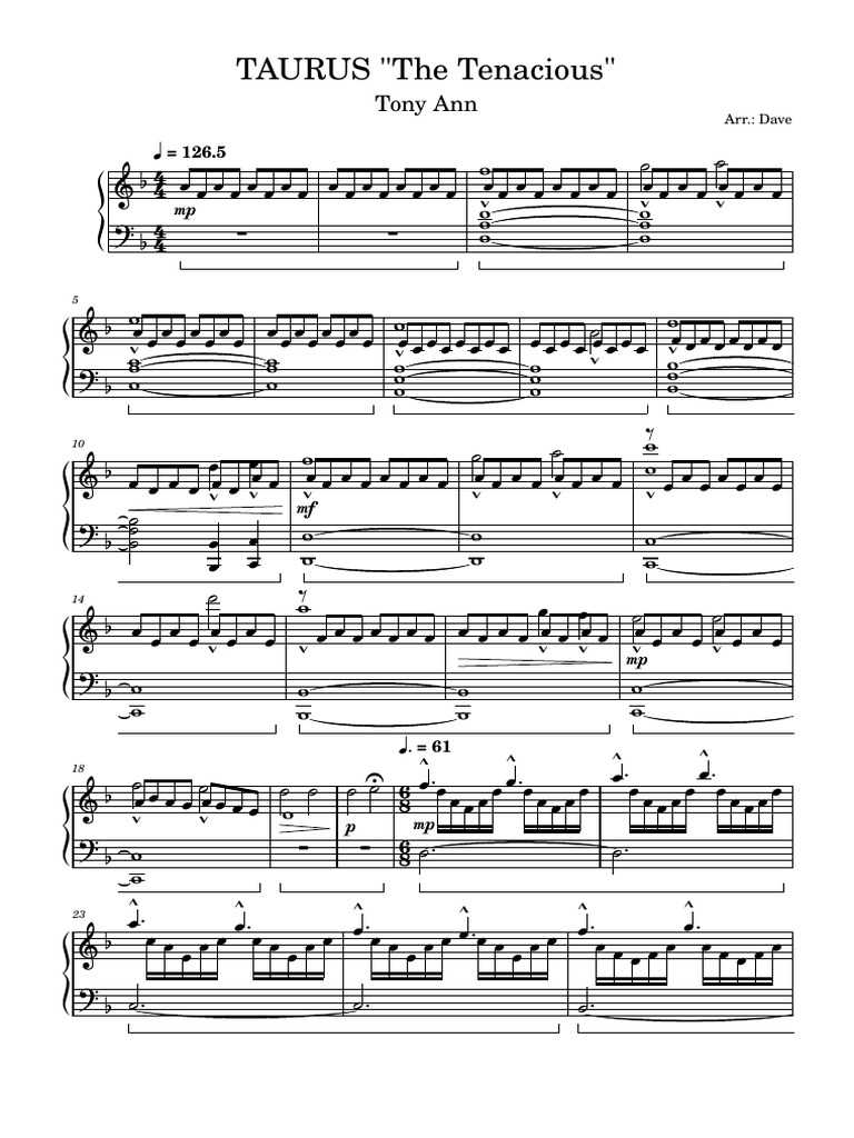 TAURUS The Tenacious Tony Ann | PDF