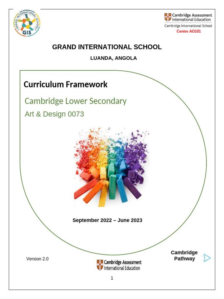 Cambridge Lower Secondary Art & Design Curriculum Framework | PDF ...