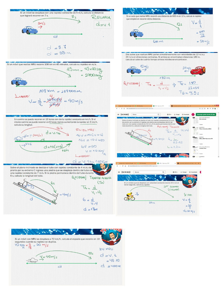 Problemas de Mru | PDF