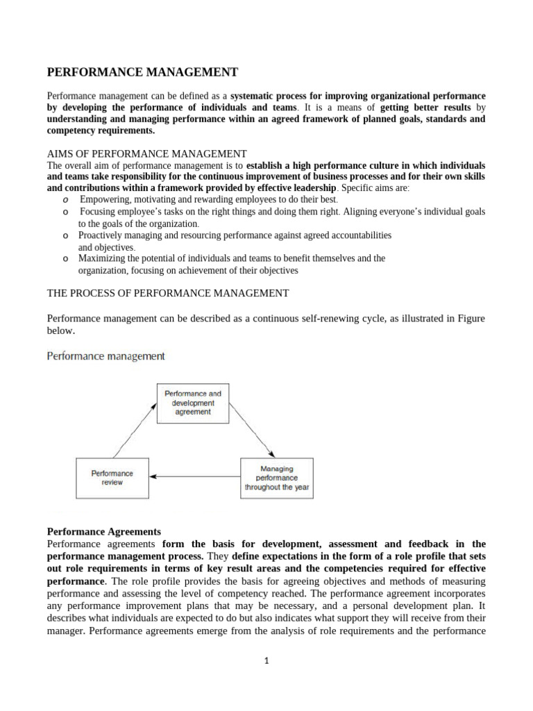 Performance Management, Employee Welfare and Motivation | PDF ...