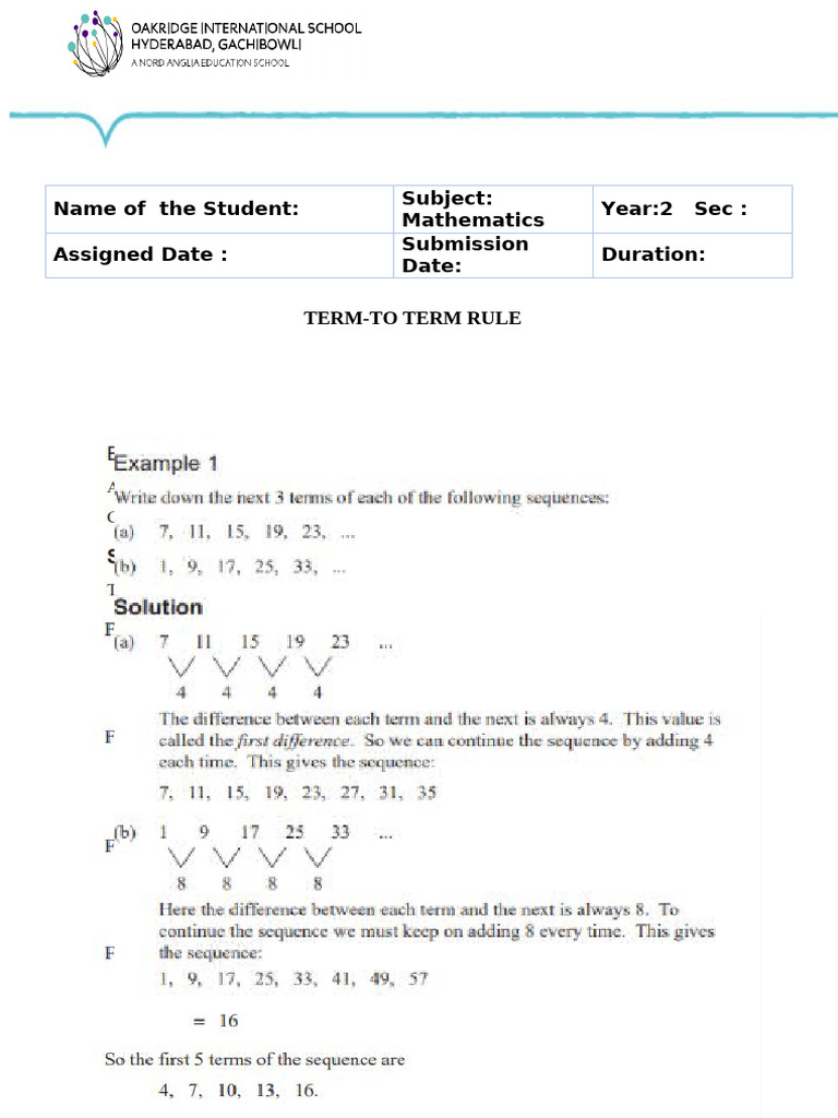 CW-1.1-Term To Term Rule | PDF
