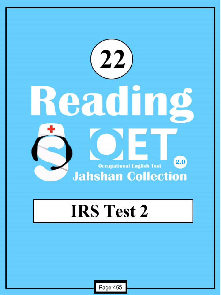 Reading Jahshan OET Collection-465-486 | PDF | Tuberculosis | Fat