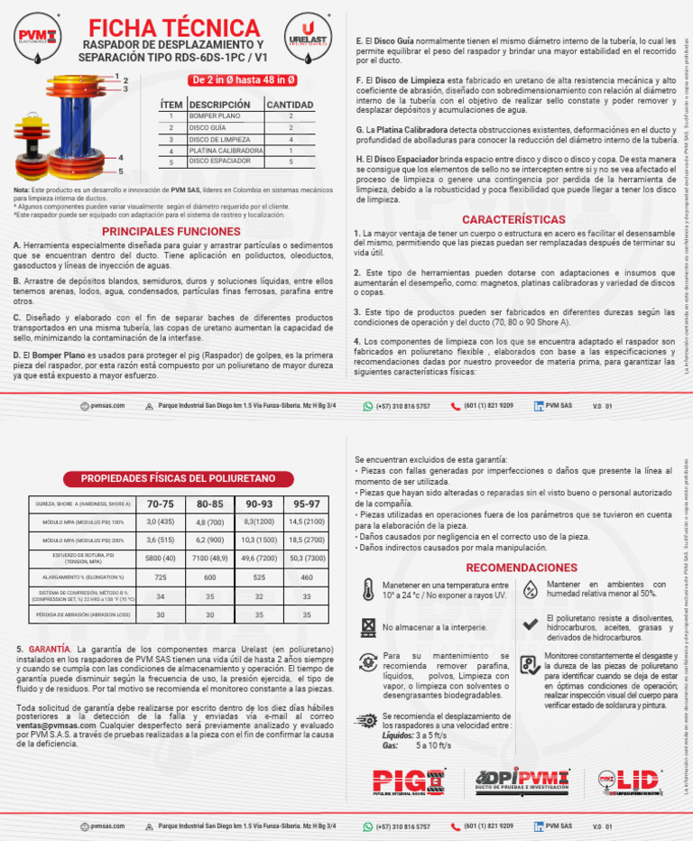 RDS 6DS 1PC - V1 | PDF | Tubería (transporte de fluidos) | Materiales