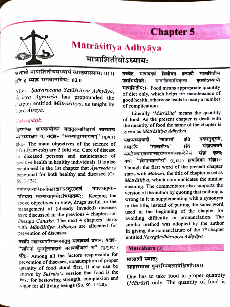 Matrashitiya Adhyaya Charak Samhita | PDF