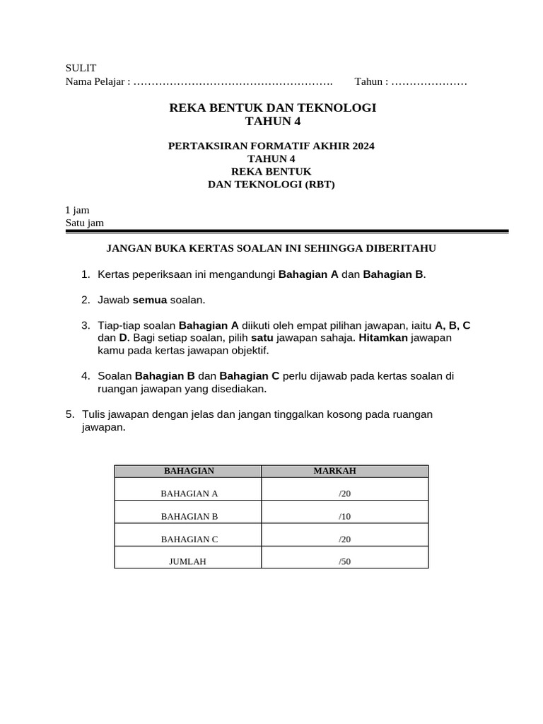 Cover RBT THN 4 | PDF
