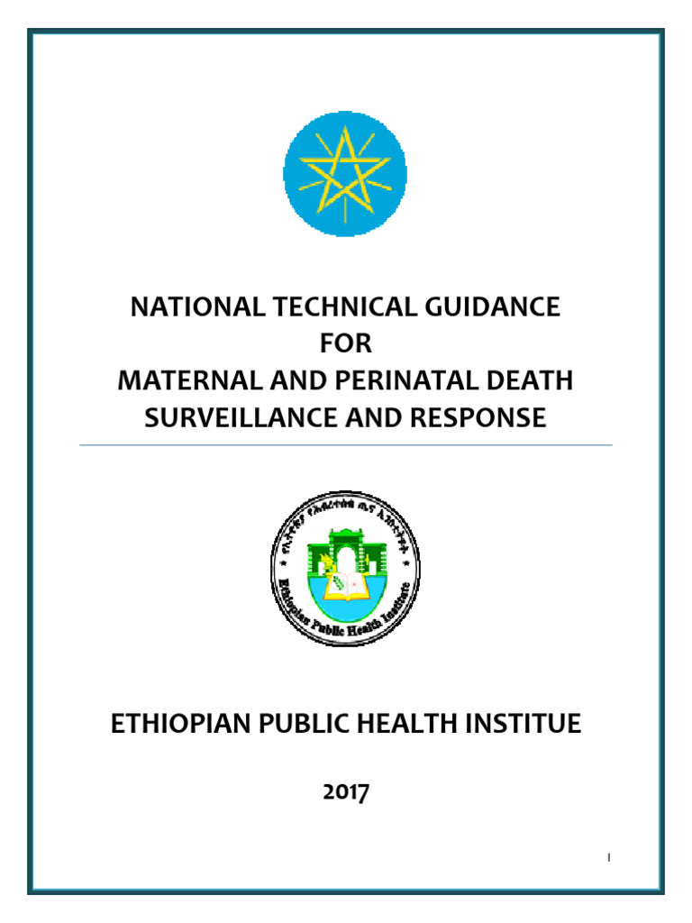 Ethiopian Maternal and Perinatal Death Guidelines | PDF | Maternal ...