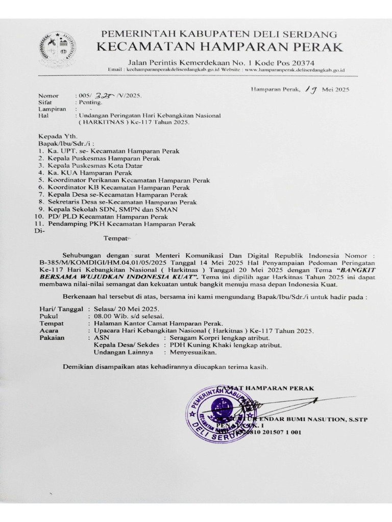 Undangan Harkitnas | PDF