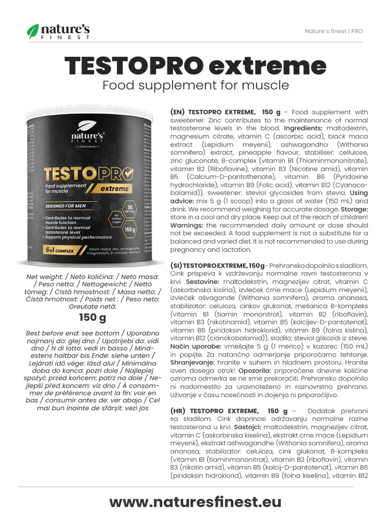 5696 TestoPRO | PDF