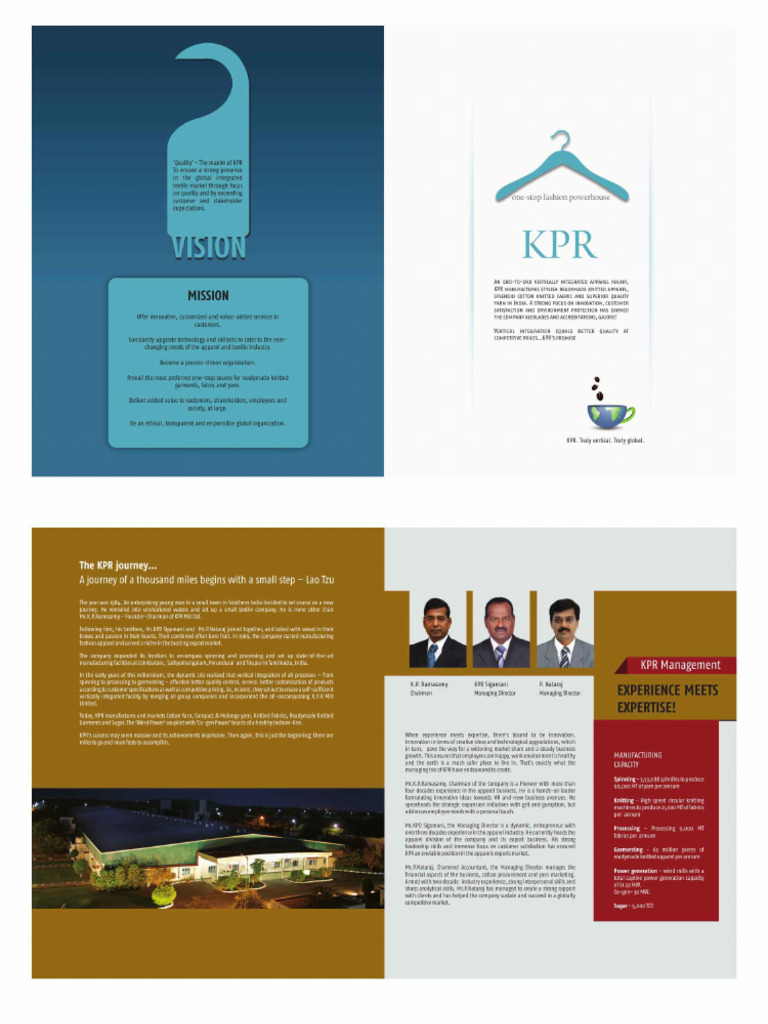 KPR Windmill Company Profile | PDF