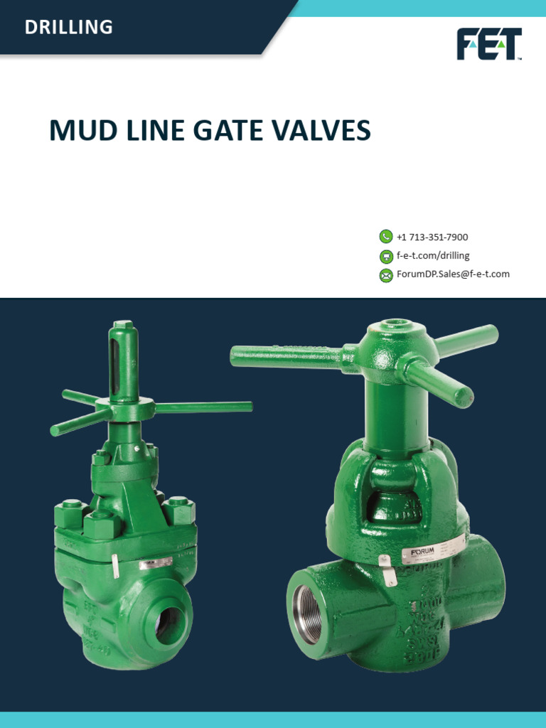 Mud Line Gate Valve Catalog 2023 | PDF | Valve | Building Materials